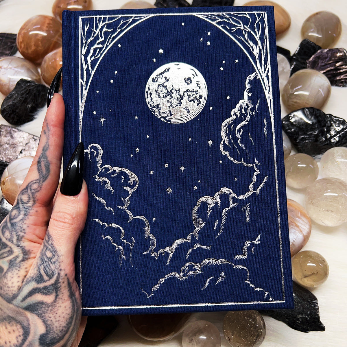 The Astronomer Notebook: Blue and Silver Foil Cover– Haute Macabre